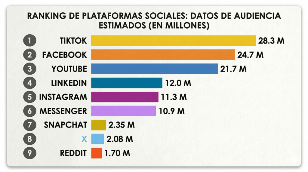Estadísticas de Redes Sociales más usadas en el Perú este 2026